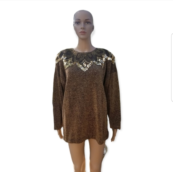 Larisa | Sweaters | Vintage Larisa Glamorous Sequin Detail Sweater ...